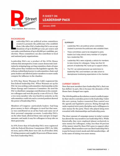 New R Sheet on leadership PACs - LegBranch