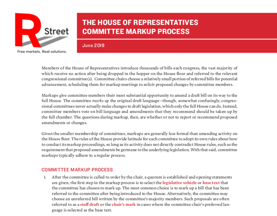 Explainer: The House of Representatives committee markup process ...